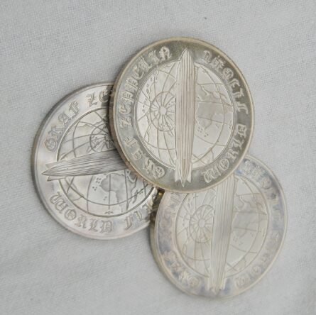 Germany airship Graf Zeppelin 1979 silver medal 50th Anniversary PROOF