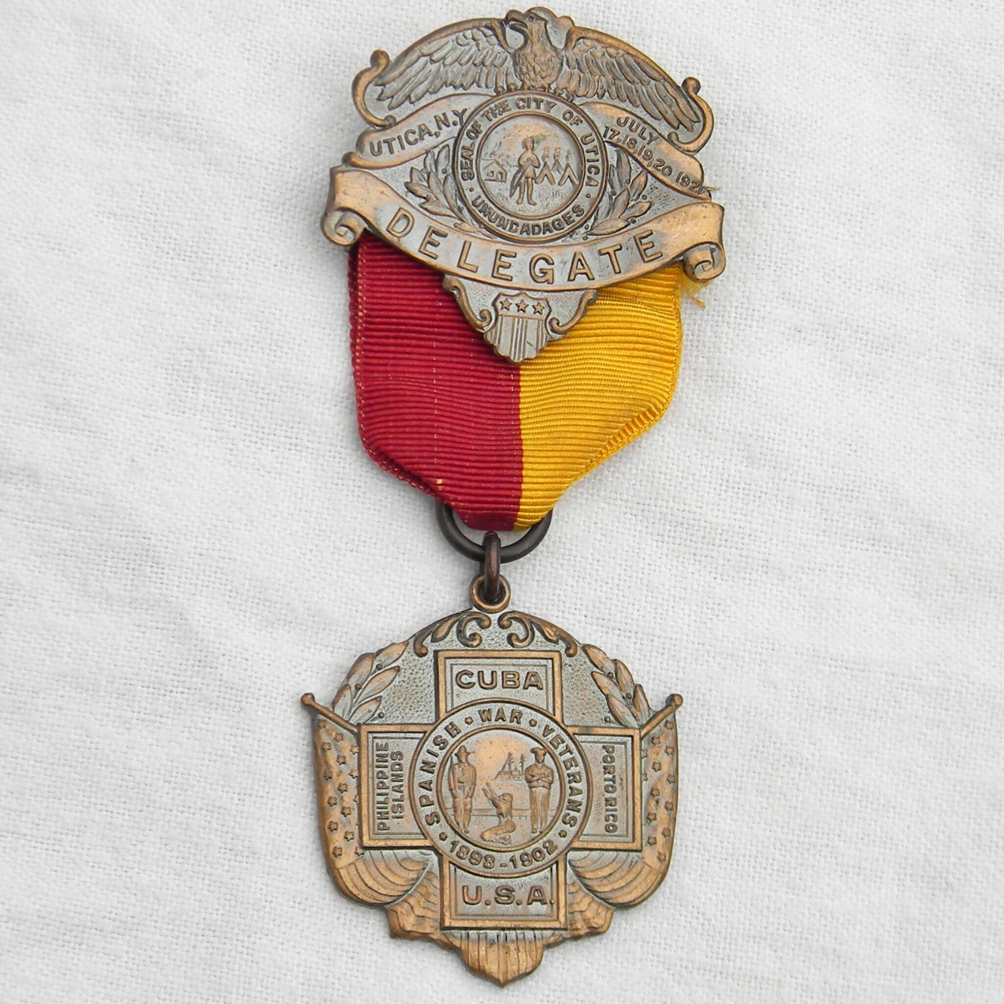 Poland WW1 1918 Polish Legion badge, silvered bronze; rare original