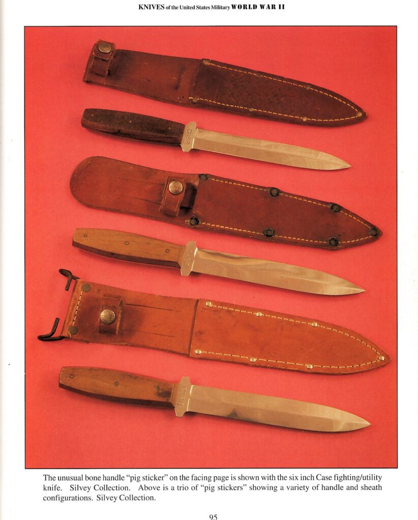 WW2 Case Tested XX Pig Sticker fighting knife, original sheath