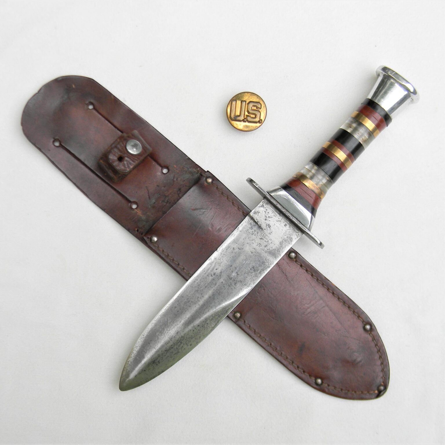 WW2 1944 New Guinea fighting knife made from Australian Commando
