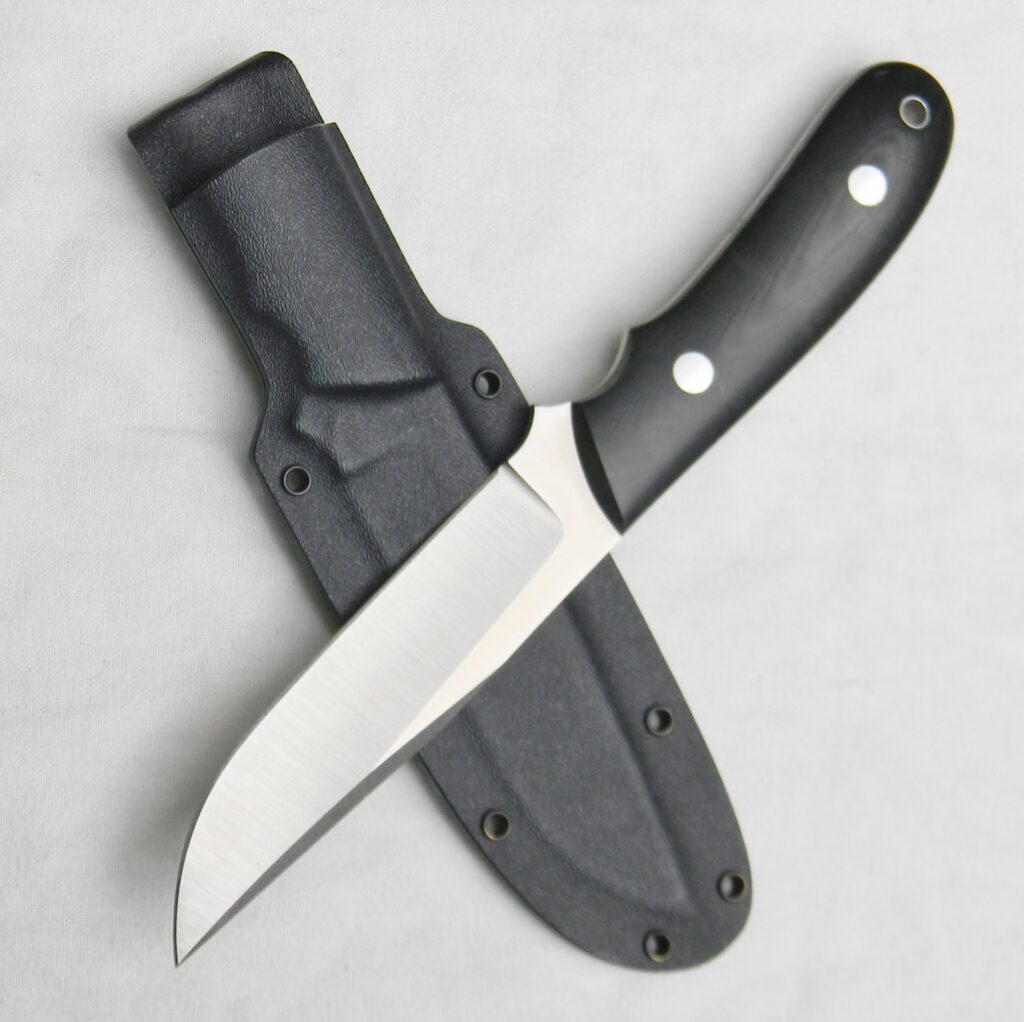 Bob Dozier Professional Guides Knife D2 steel, full-tang, Kydex sheath