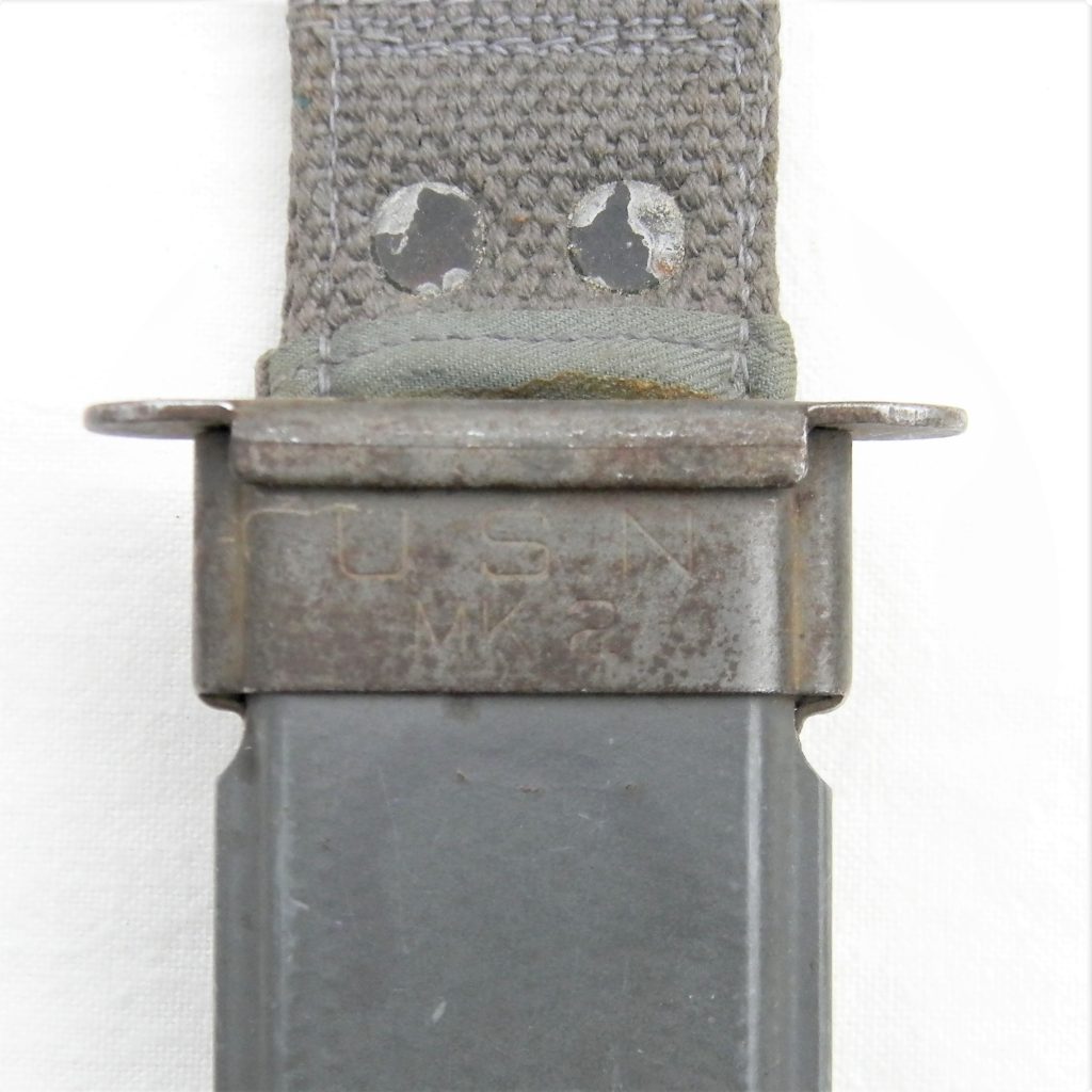 WW2 Camillus USN MK2 fighting knife, 1945 NORD scabbard