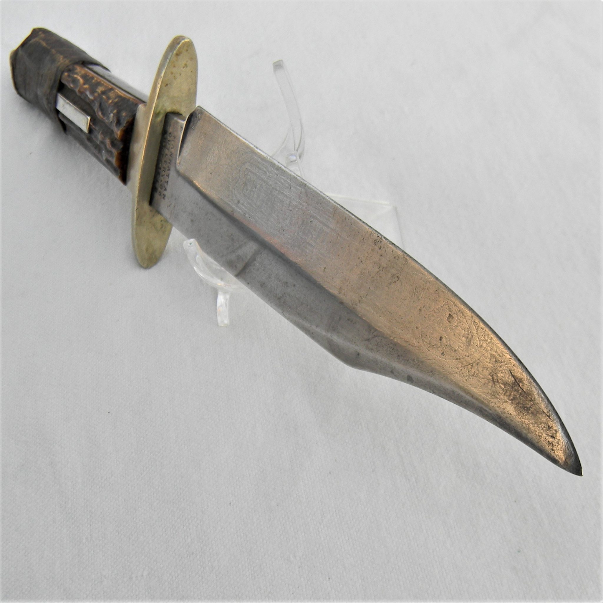 Manhattan Cutlery Co Sheffield HUNTERS KNIFE stag Bowie