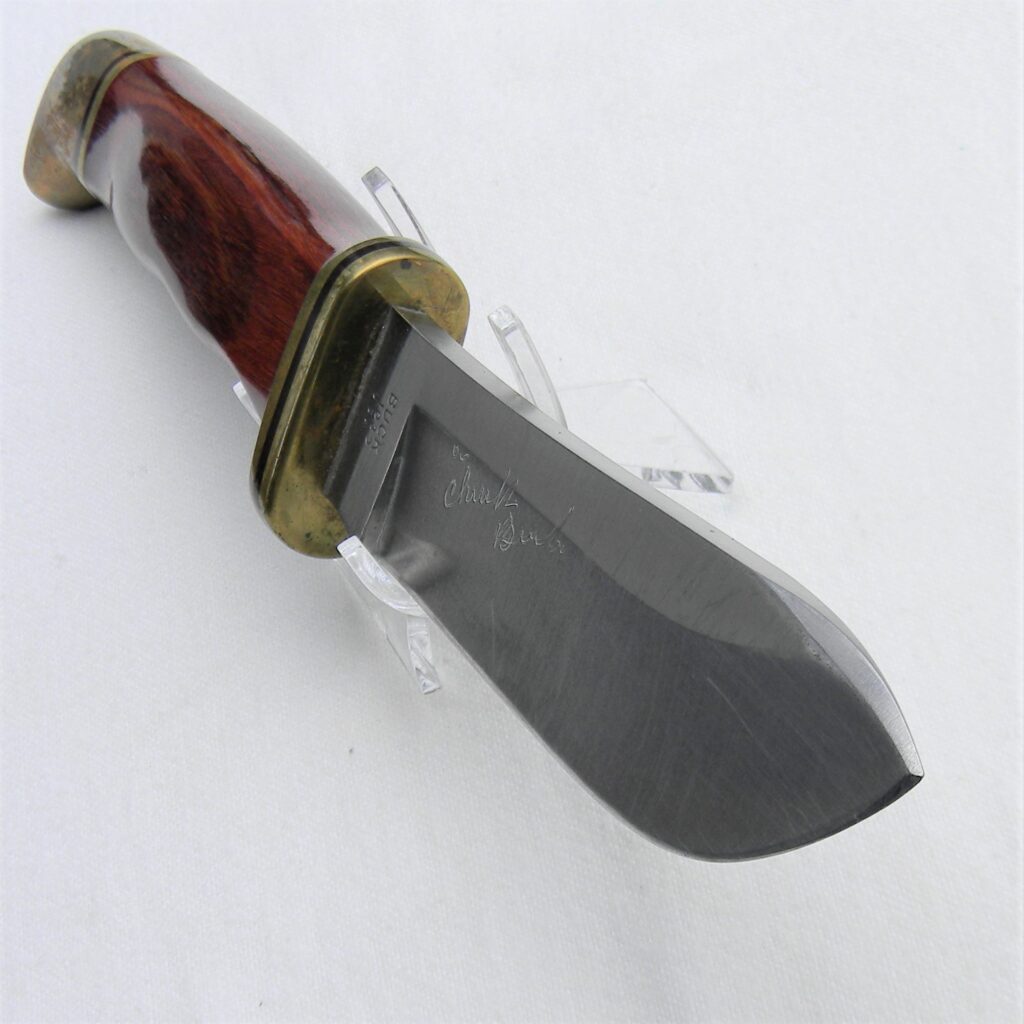 Buck model 103 Skinner knife made in 1996, Chuck Buck engraved blade