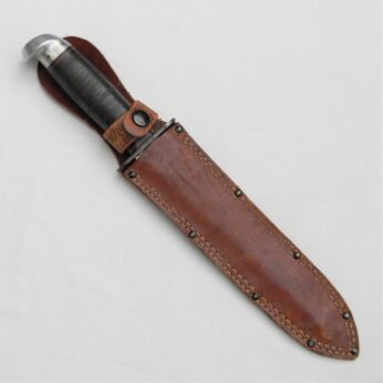 WW2 Western L77 Commando fighting knife, orig scabbard; rare