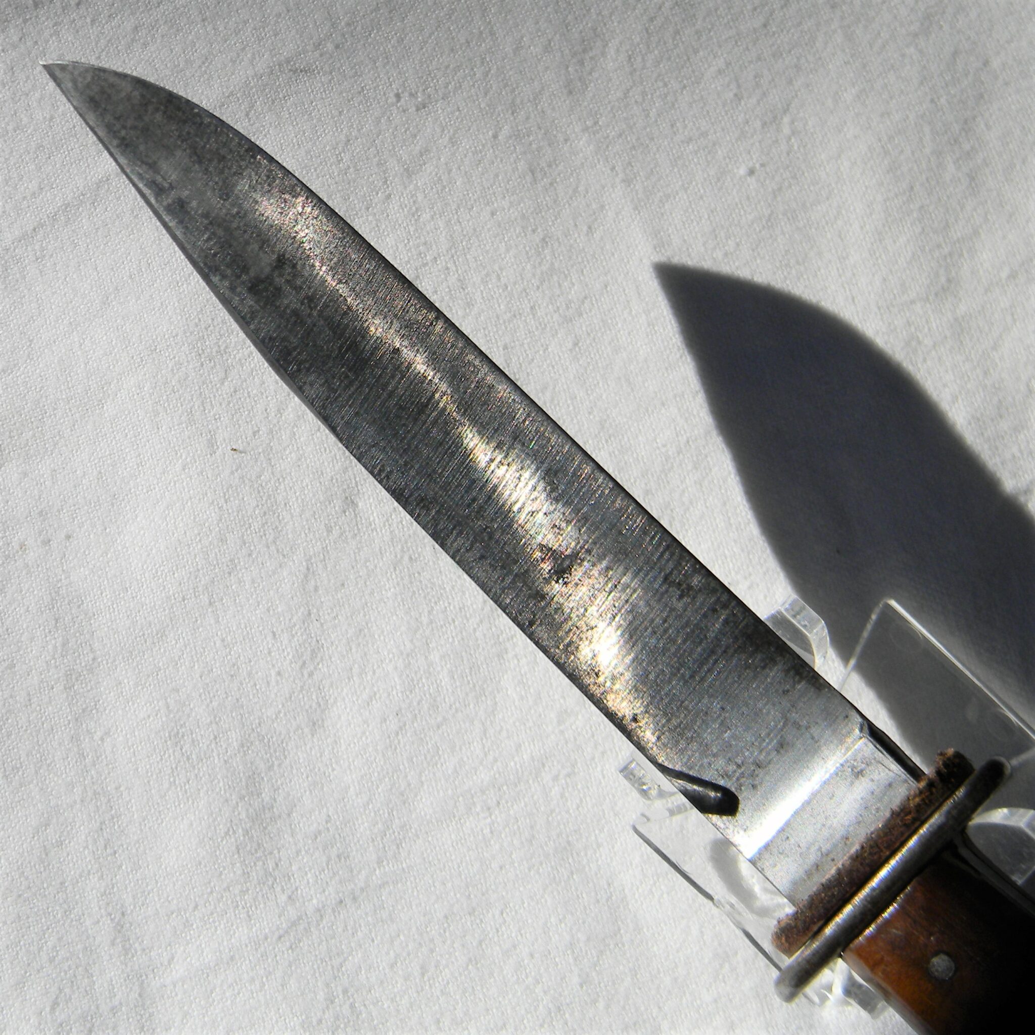 Puma Germany WW2 era fighting knife boot dagger, orig scabbard