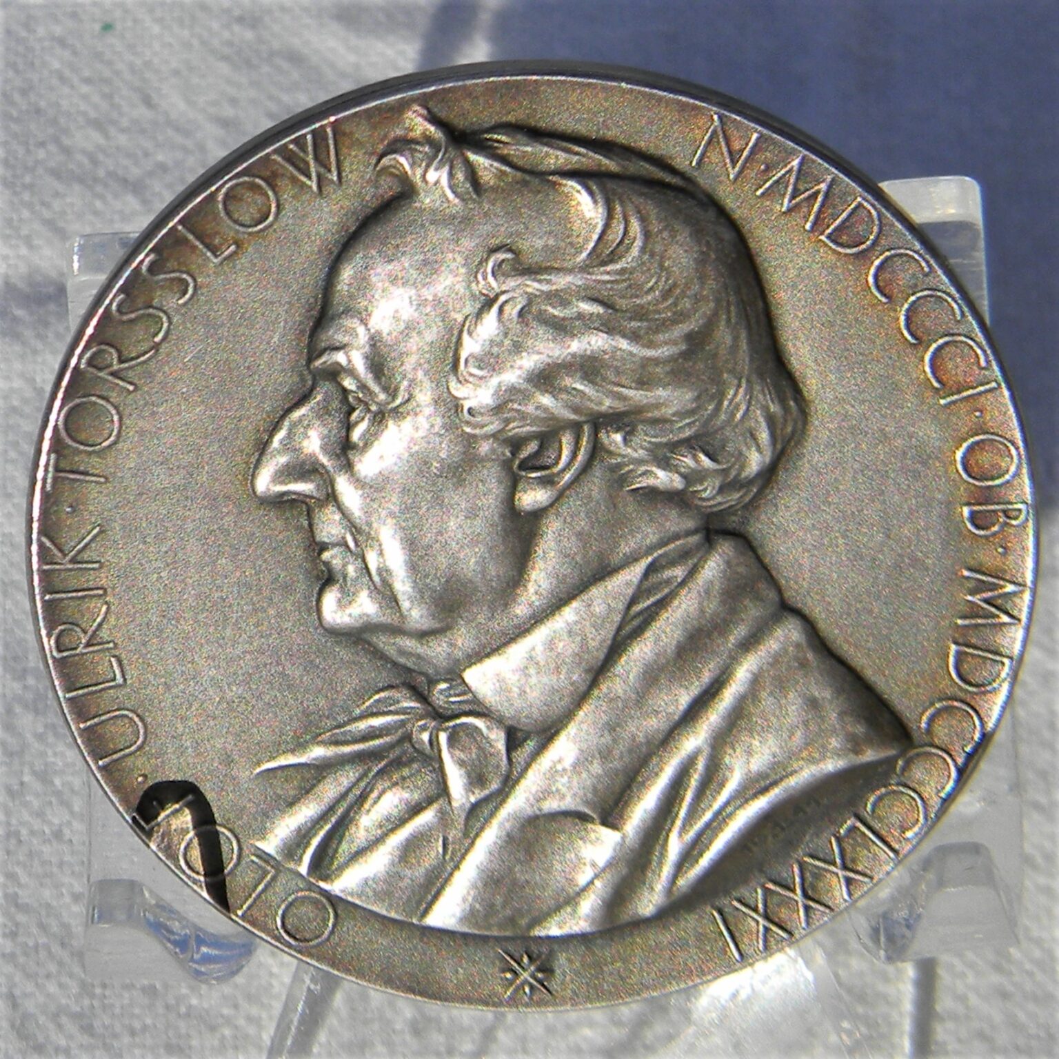 Sweden Olof Ulrik Torsslow 1944 theater silver medal; toned UNC