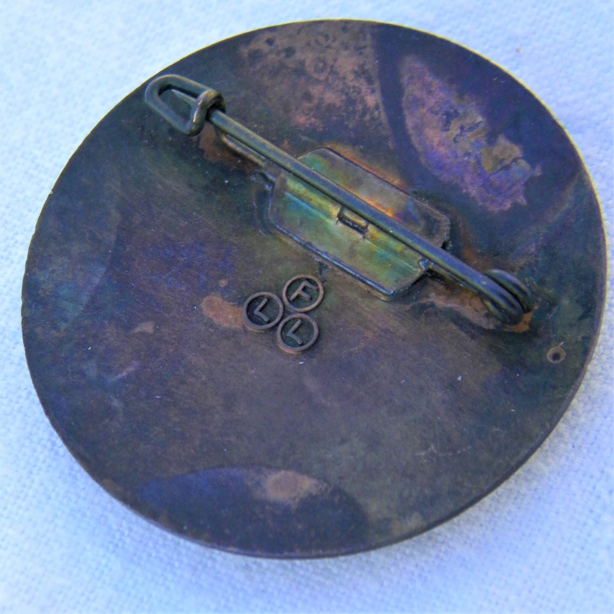 Germany airship Graf Zeppelin crew badge green enamel; excellent