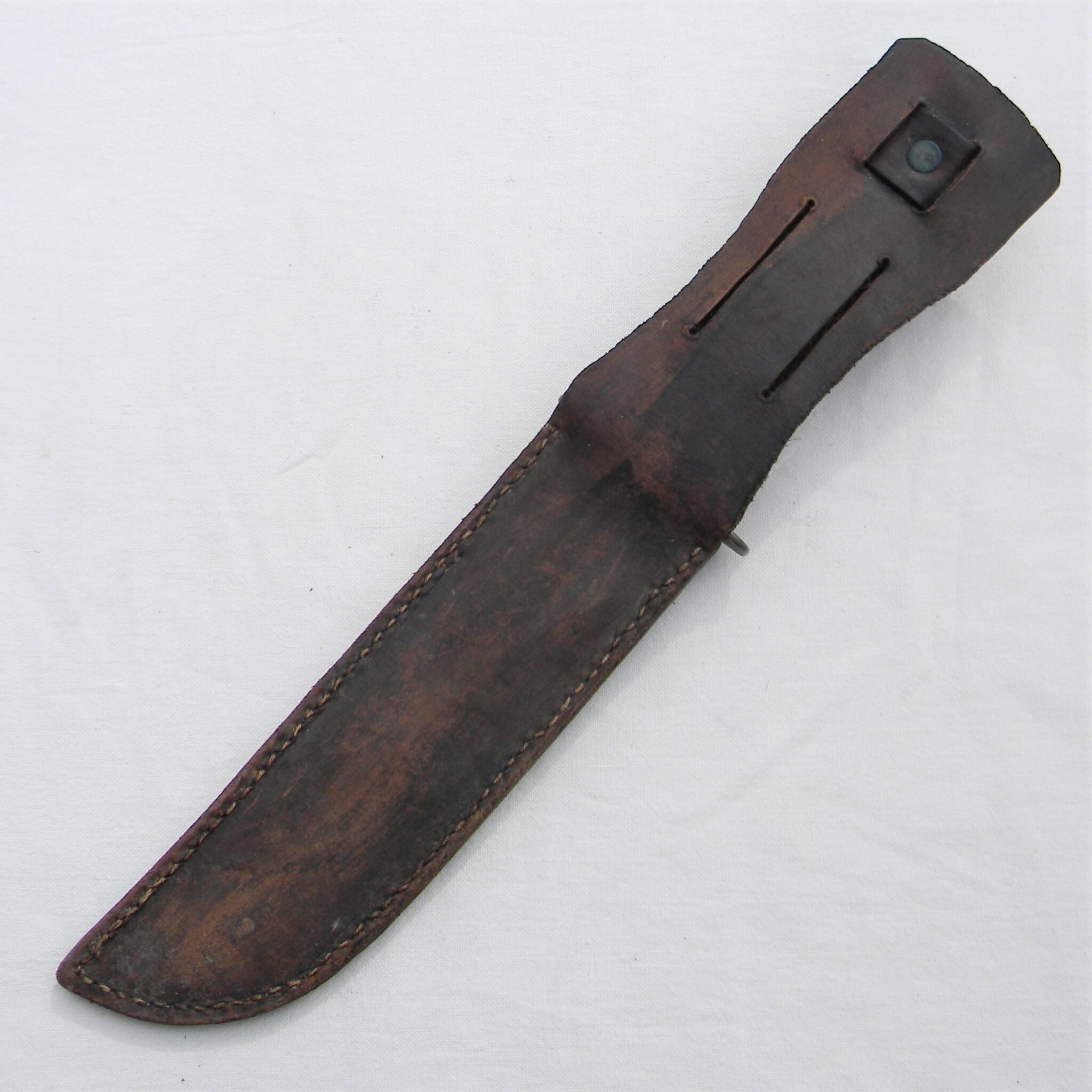 WW2 Ka-Bar USMC MK2 fighting knife unique theater wood handle