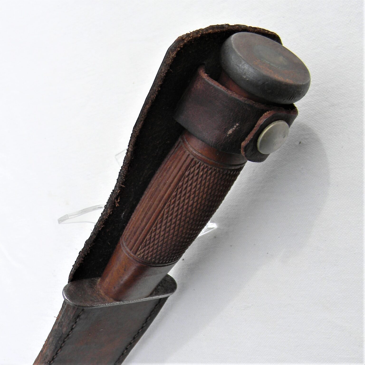 WW2 Ka-Bar USMC MK2 fighting knife unique theater wood handle