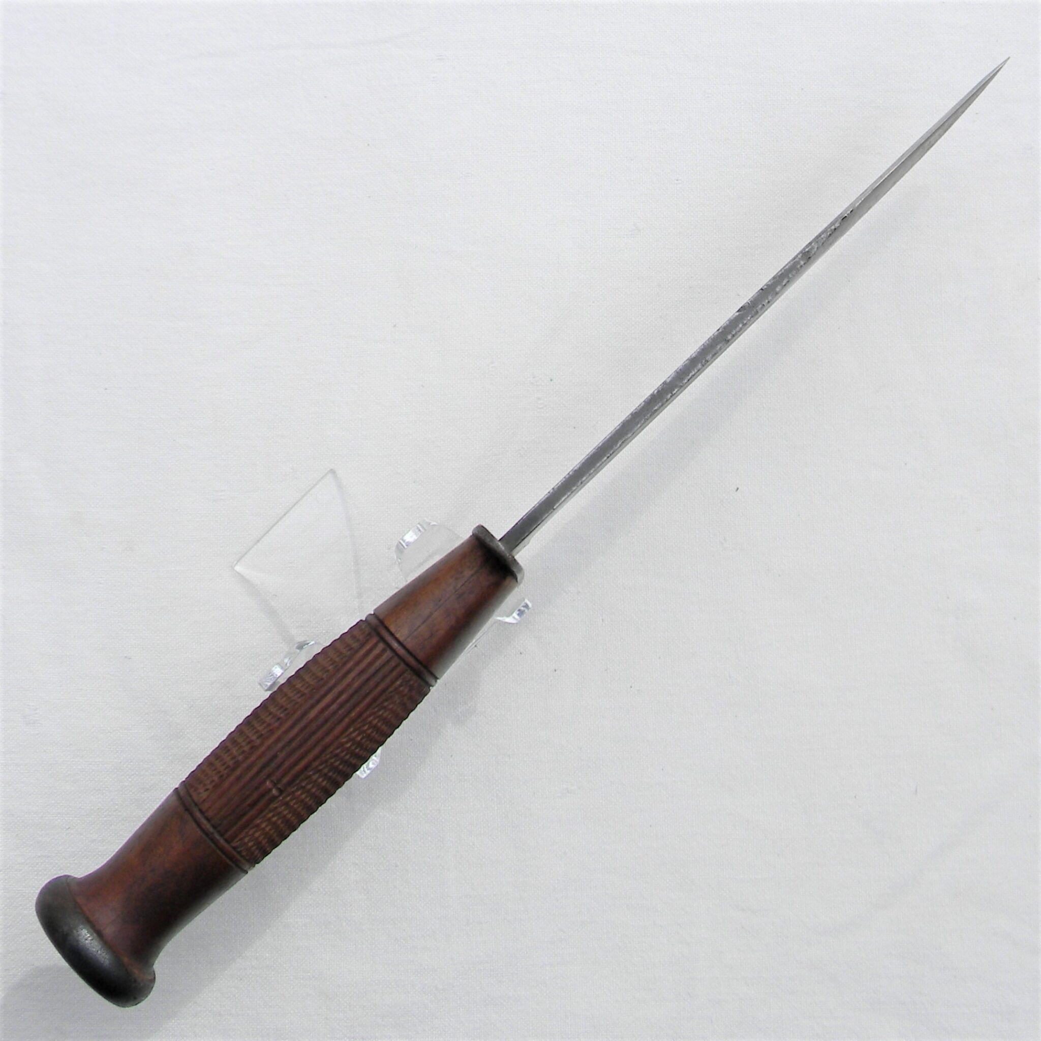 WW2 Ka-Bar USMC MK2 fighting knife unique theater wood handle