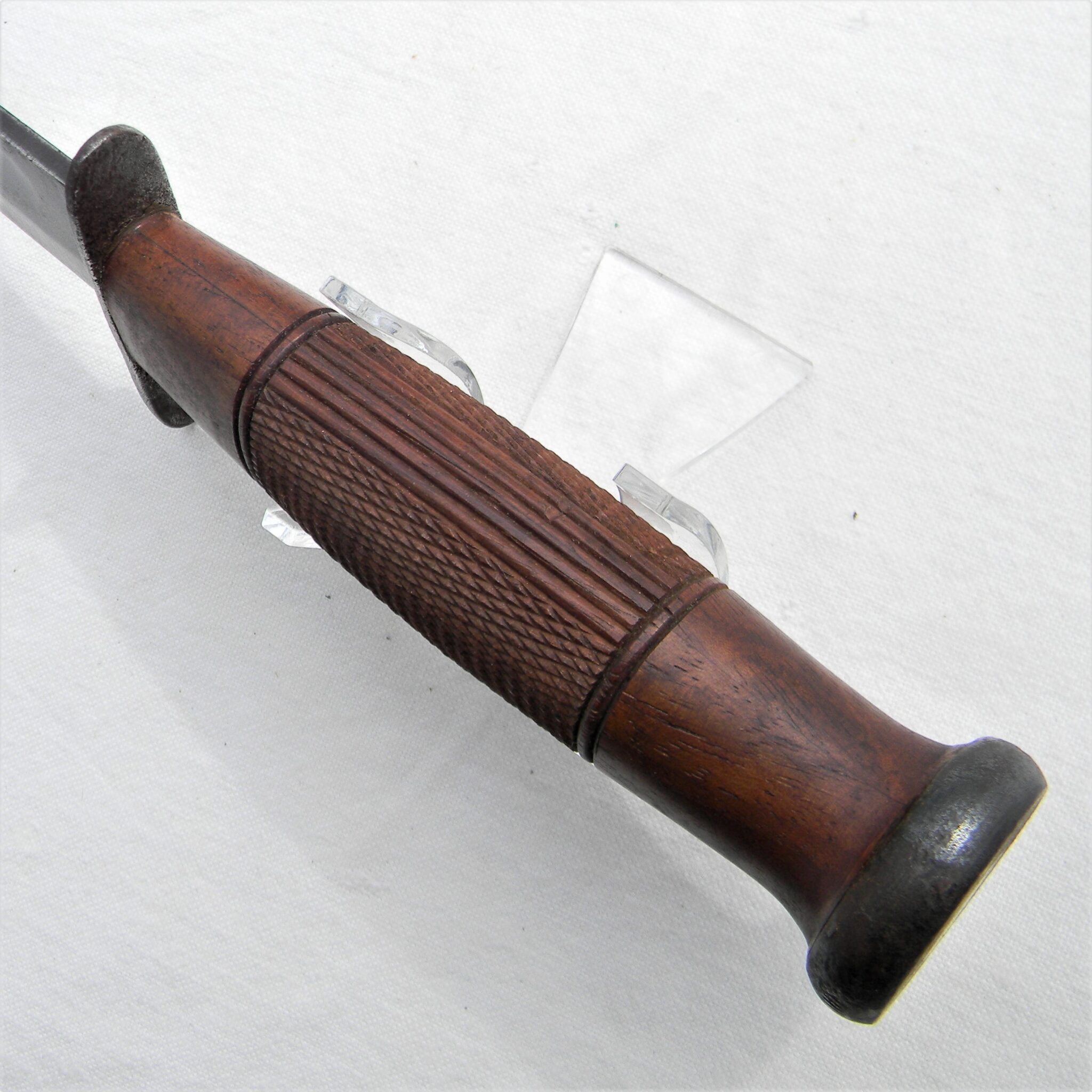 WW2 Ka-Bar USMC MK2 fighting knife unique theater wood handle
