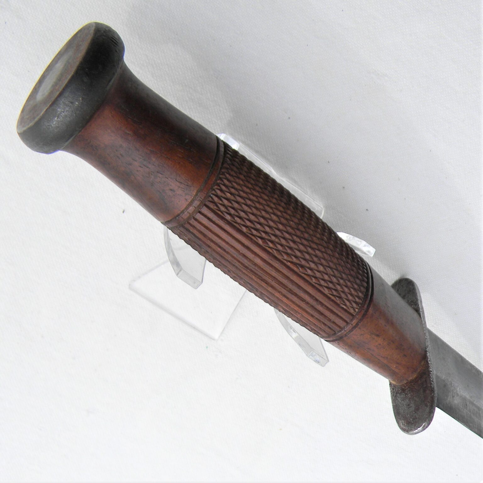 WW2 Ka-Bar USMC MK2 fighting knife unique theater wood handle