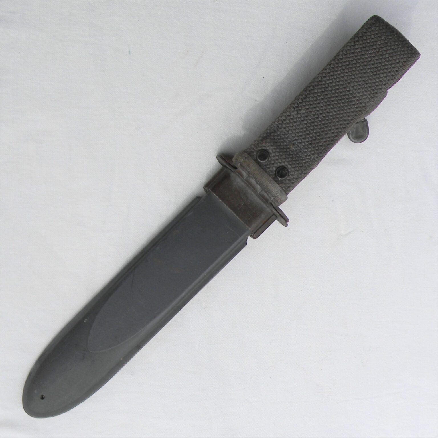 WW2 Ka-Bar USN UDT fighting knife, original NORD scabbard