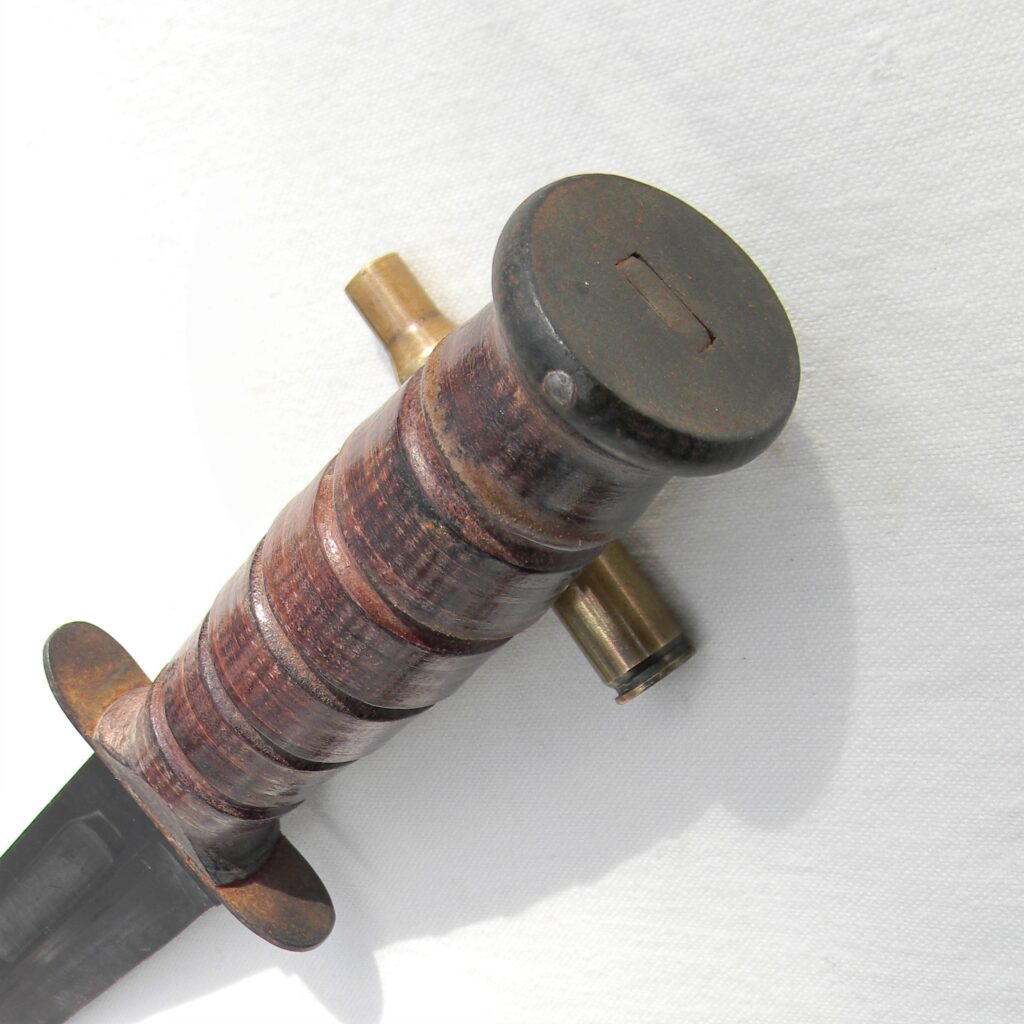 WW2 Camillus USN MK2 fighting knife, 1943 NORD scabbard