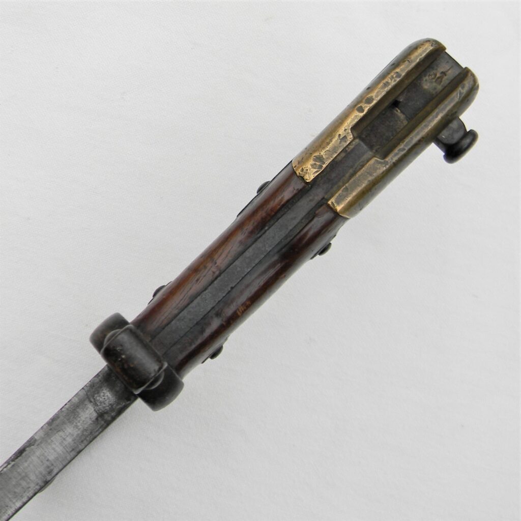 Original French WW1 M1874 Gras bayonet, orig metal scabbard