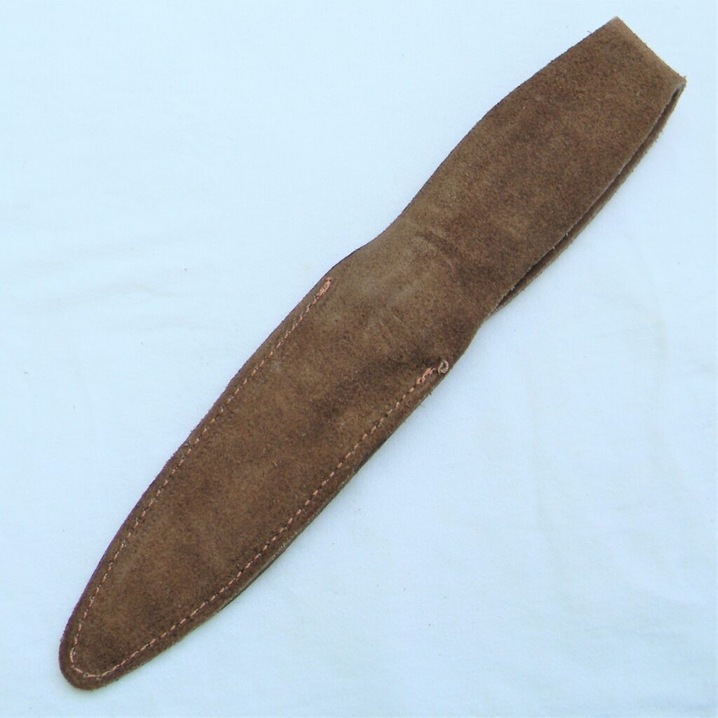 Custom-made Damascus Kris blade dagger, orig sheath; UNUSED