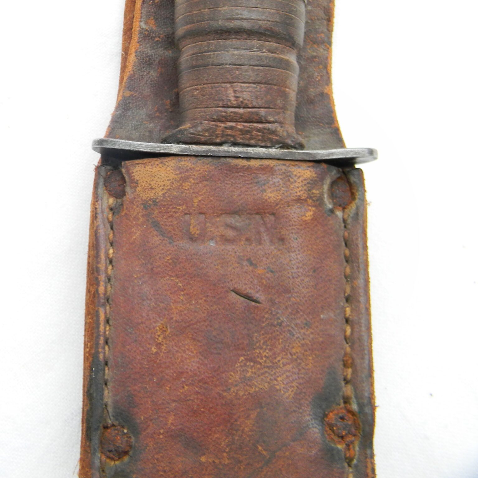WW2 Camillus MK2 fighting knife early nut pommel; rare type