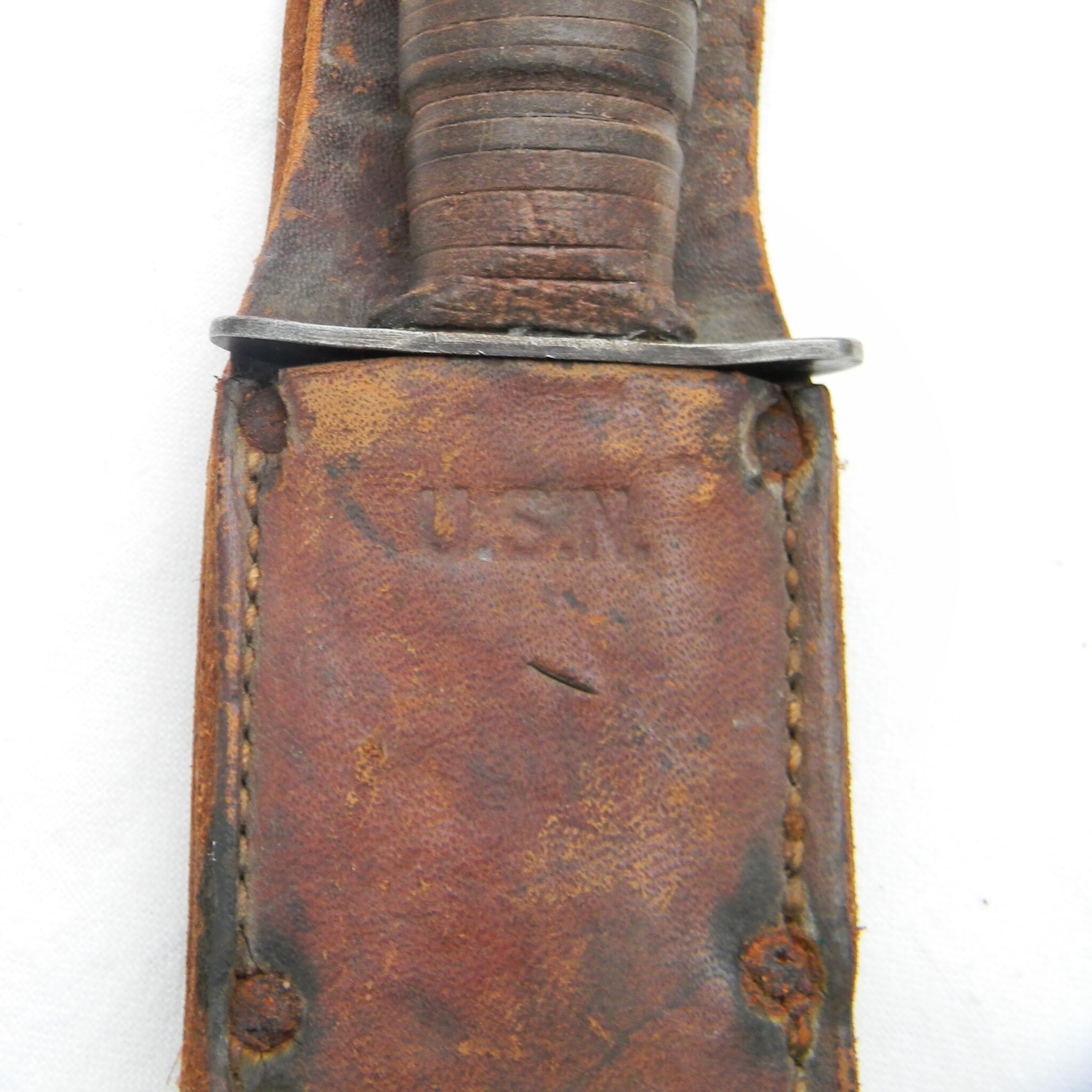 WW2 Camillus MK2 fighting knife early nut pommel; rare type