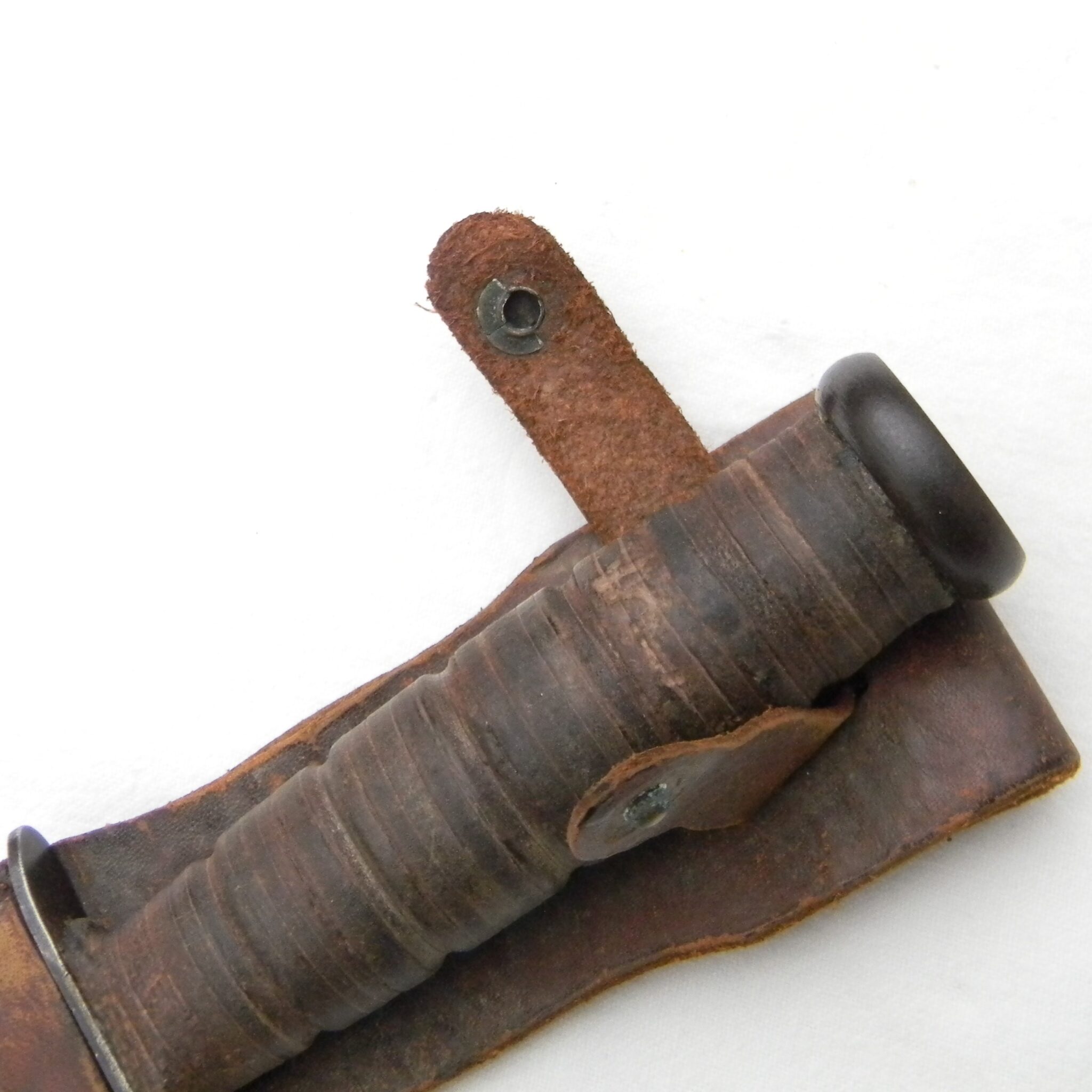 WW2 Camillus MK2 fighting knife early nut pommel; rare type