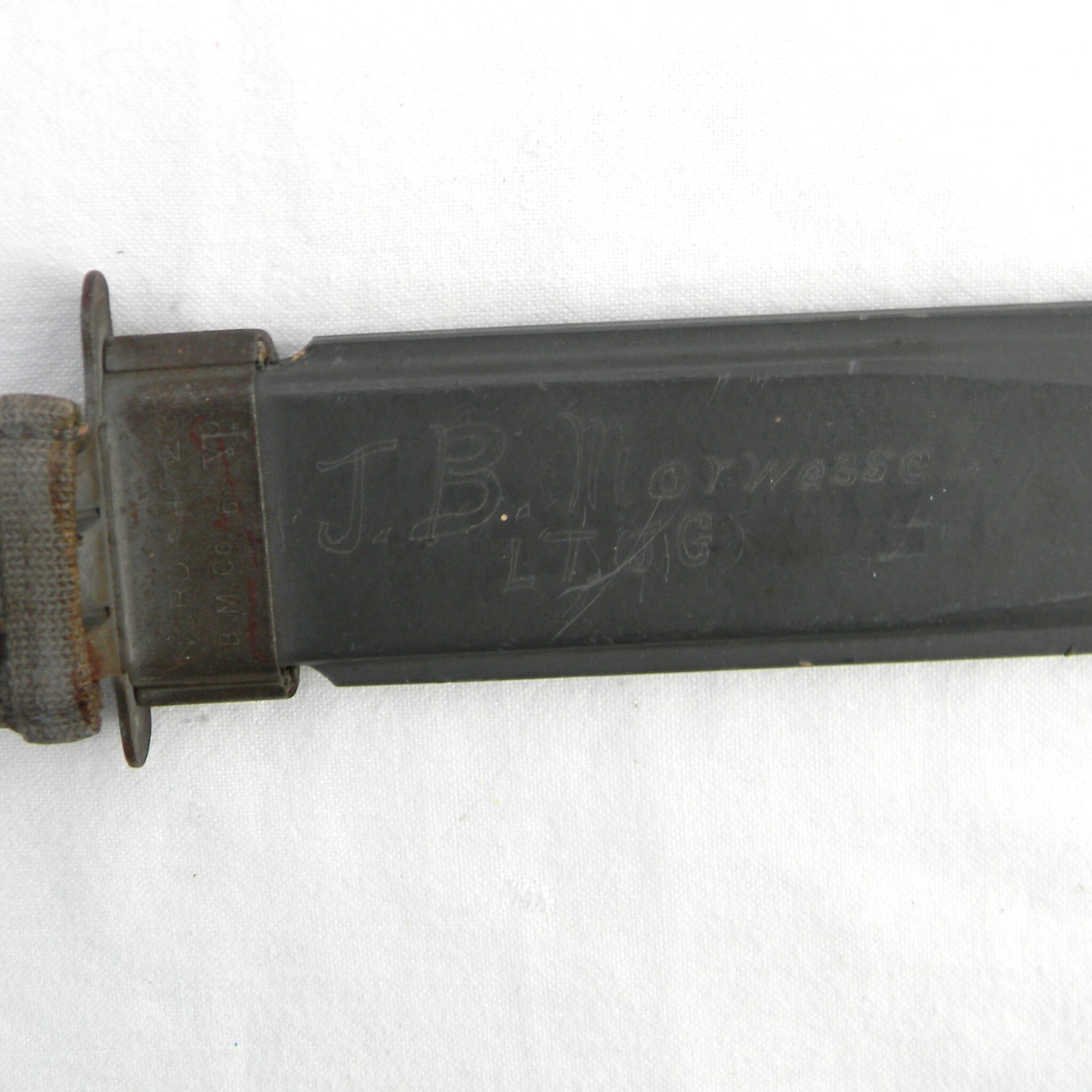 WW2 Camillus USN MK2 fighting knife, 1943 NORD scabbard