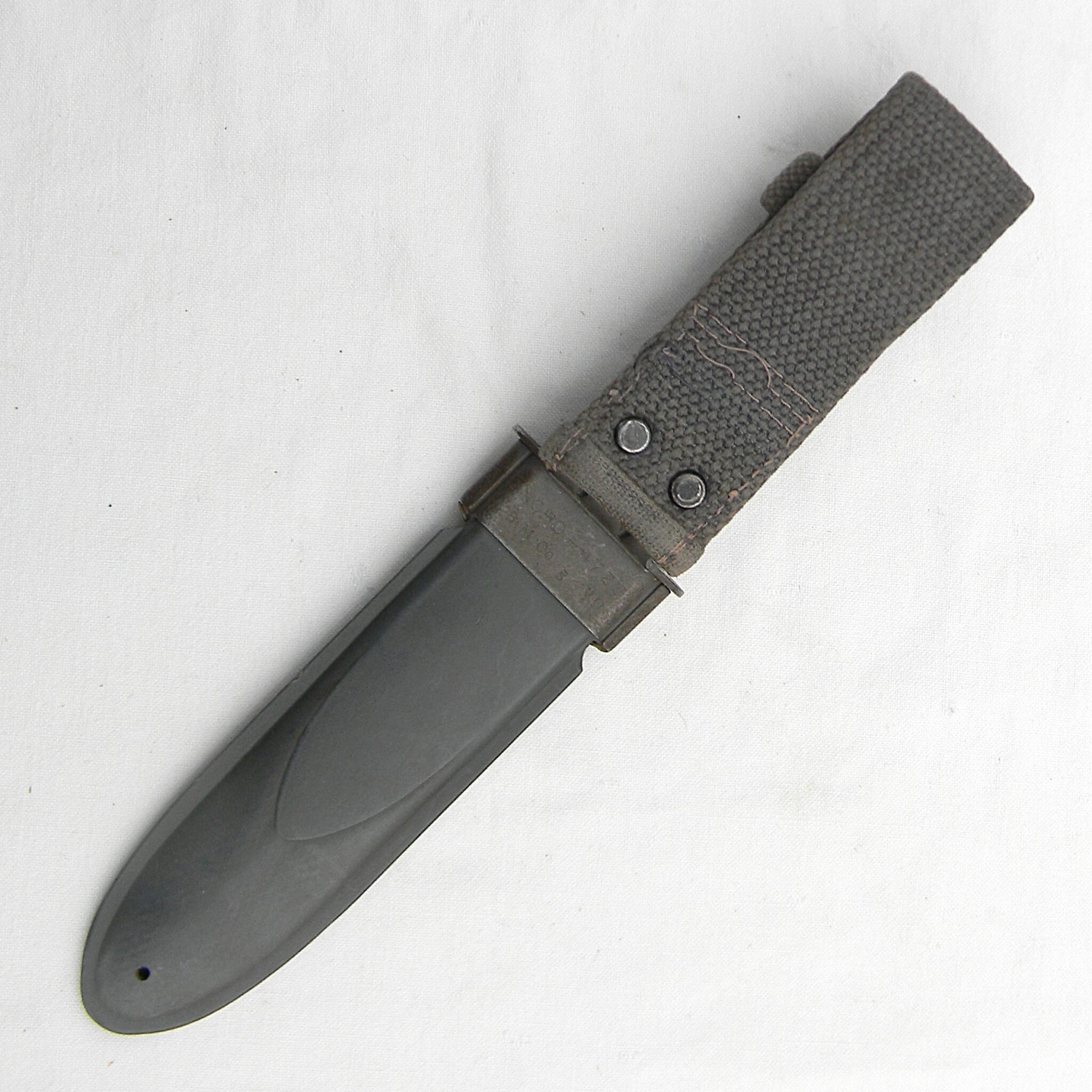 WW2 Geneva Forge MK1 fighting knife, original NORD scabbard