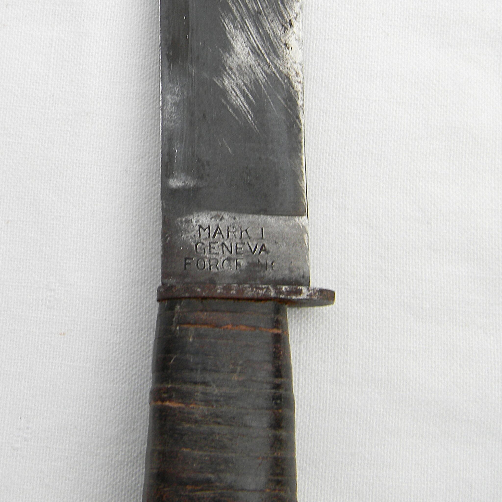 WW2 Geneva Forge MK1 fighting knife, original NORD scabbard