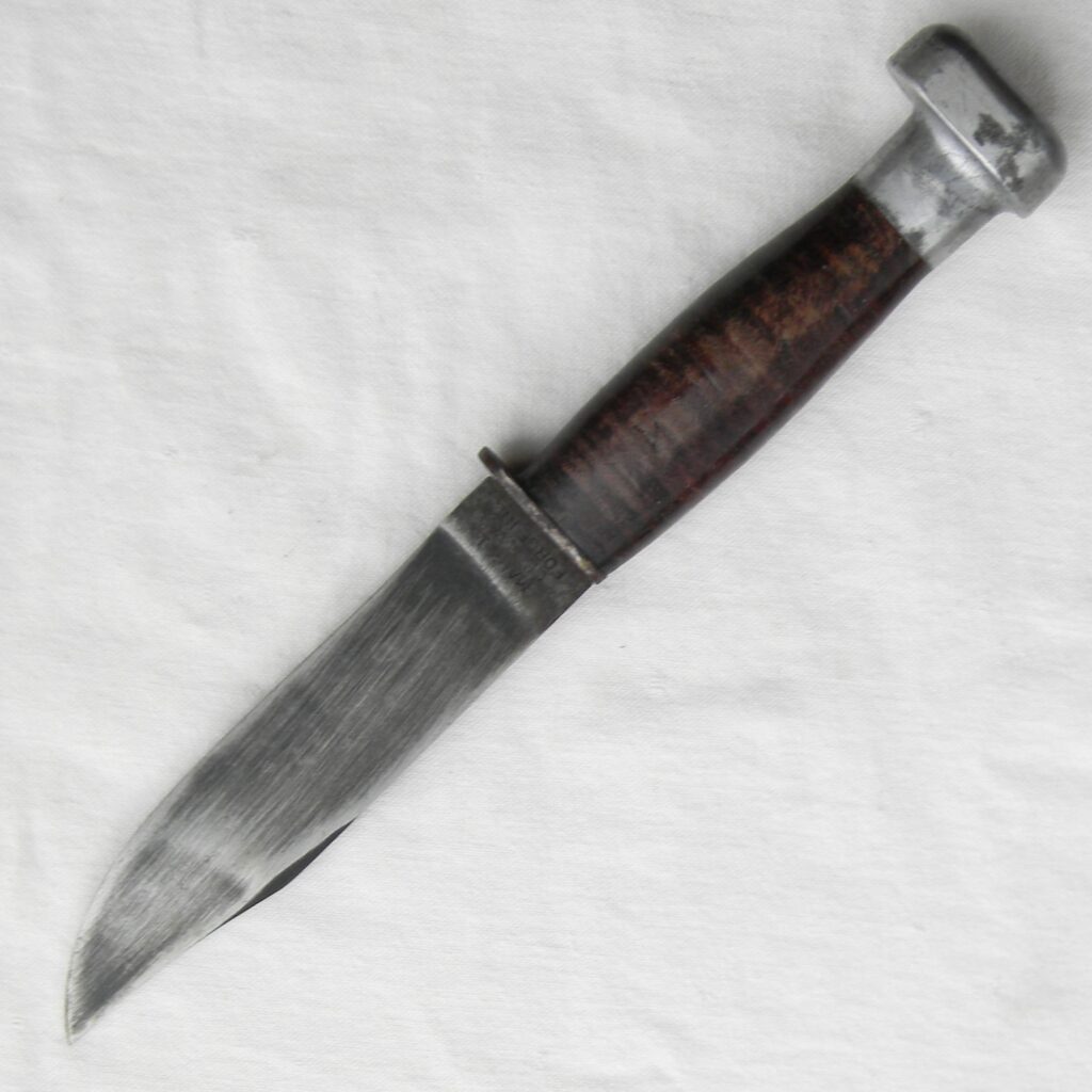 WW2 Geneva Forge MK1 fighting knife, original NORD scabbard