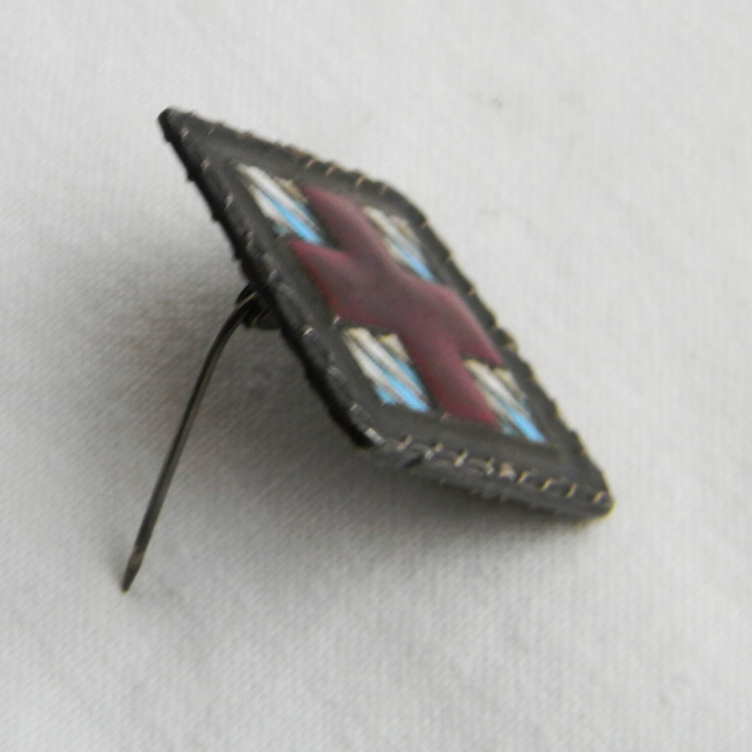 WW1 Bavarian Red Cross pin, scarce large presentation type