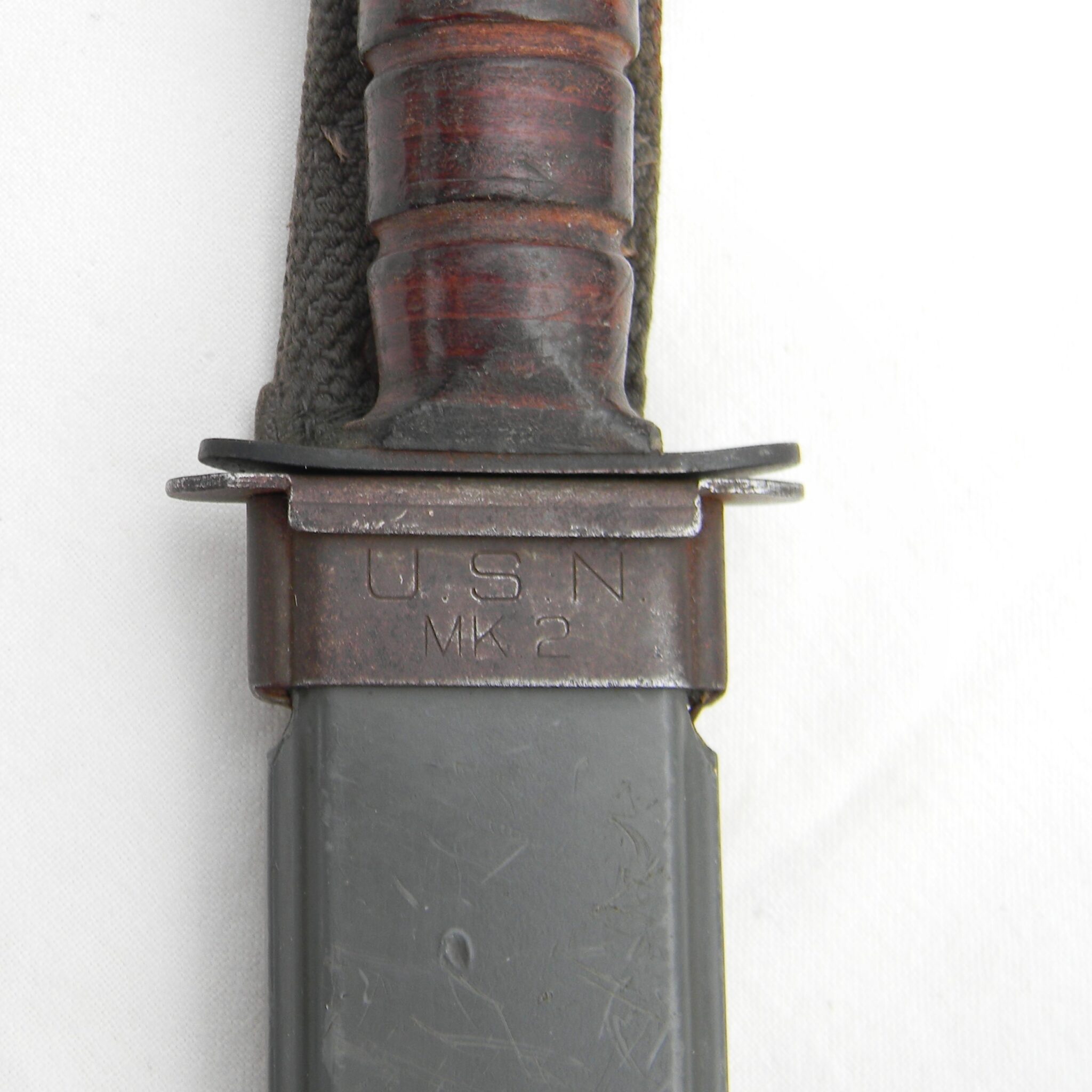 WW2 Camillus USN MK2 fighting knife, 1943 NORD scabbard