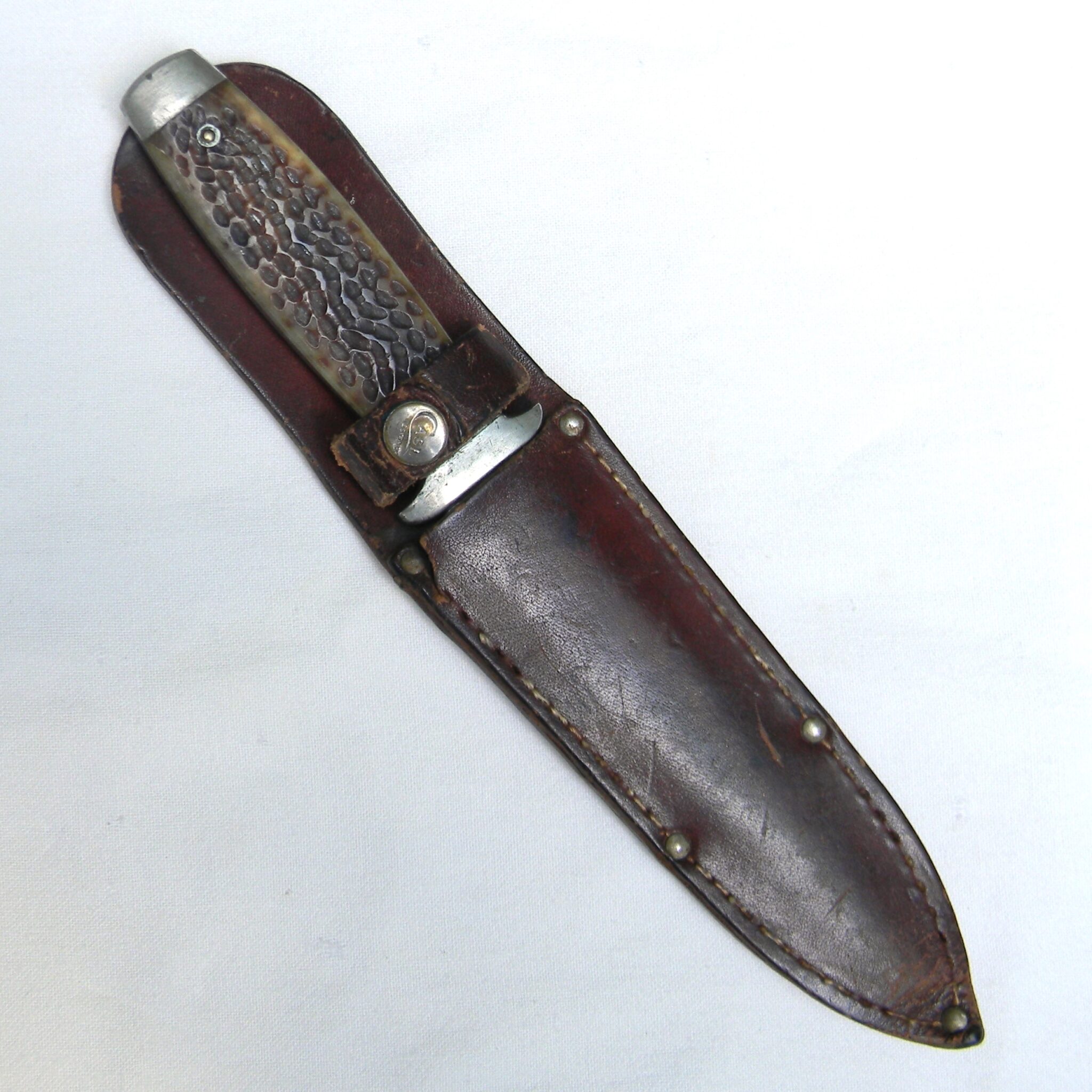 WW2 Case Tested XX Pig Sticker fighting knife, original sheath