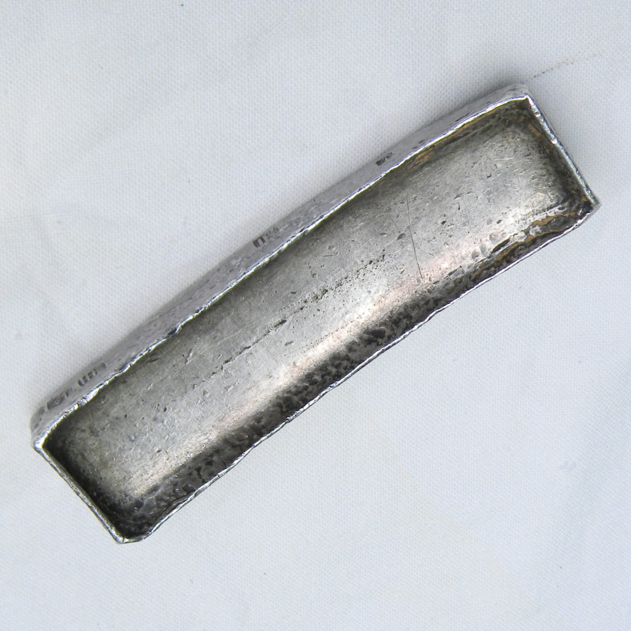 Vietnam Annan silver ingot large 10 Lang/Liang (tael) bar; RARE
