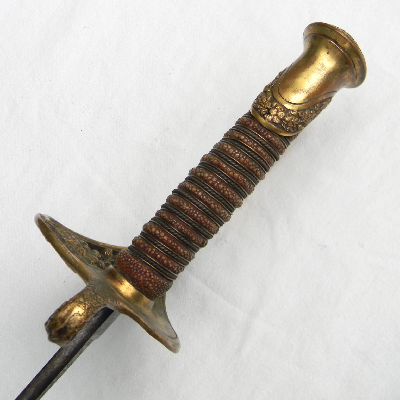Shannon Miller Crane USN M1852 sword, 1867-1896 officer's issue