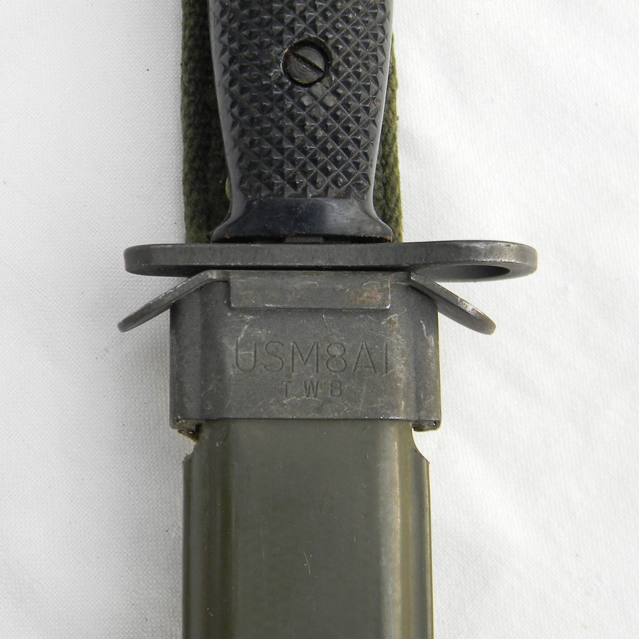 Vietnam War Conetta M4 bayonet, orig TWB M8A1 scabbard