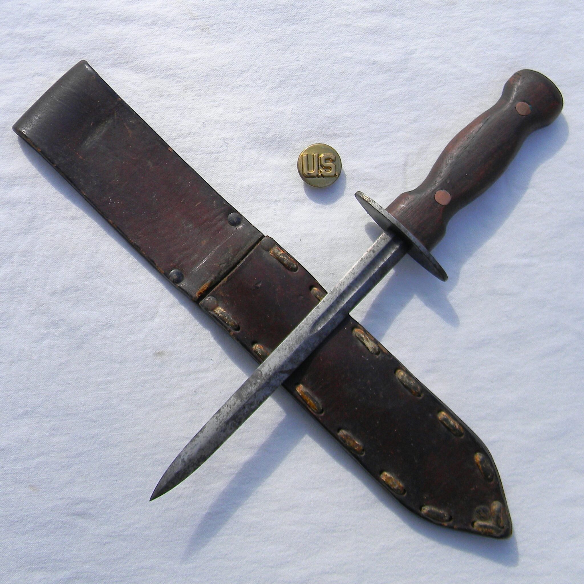WW2 Patton Sword fighting knife made by San Antonio Iron Works