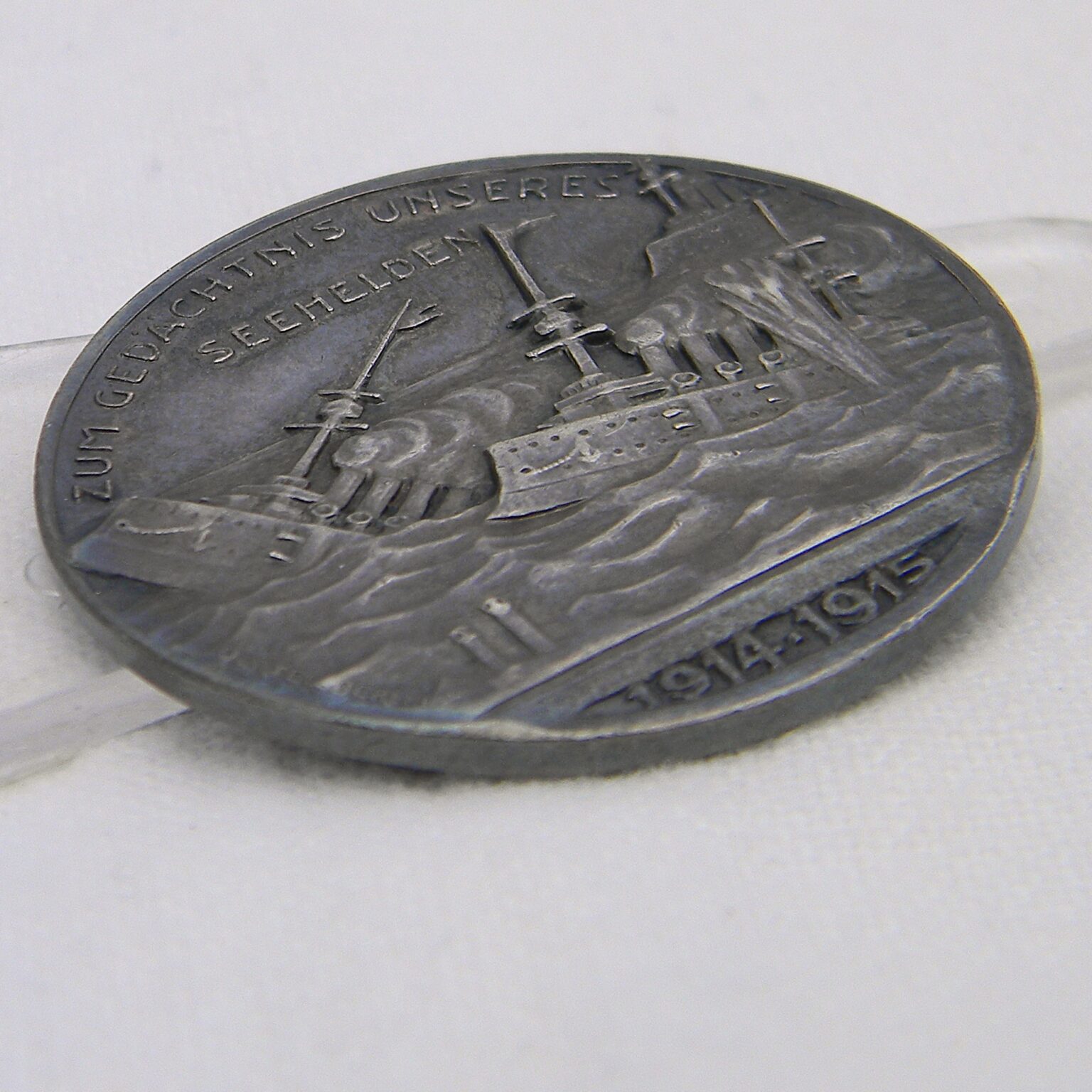 Germany WW1 Captain Otto Weddigen silver medal; rare type