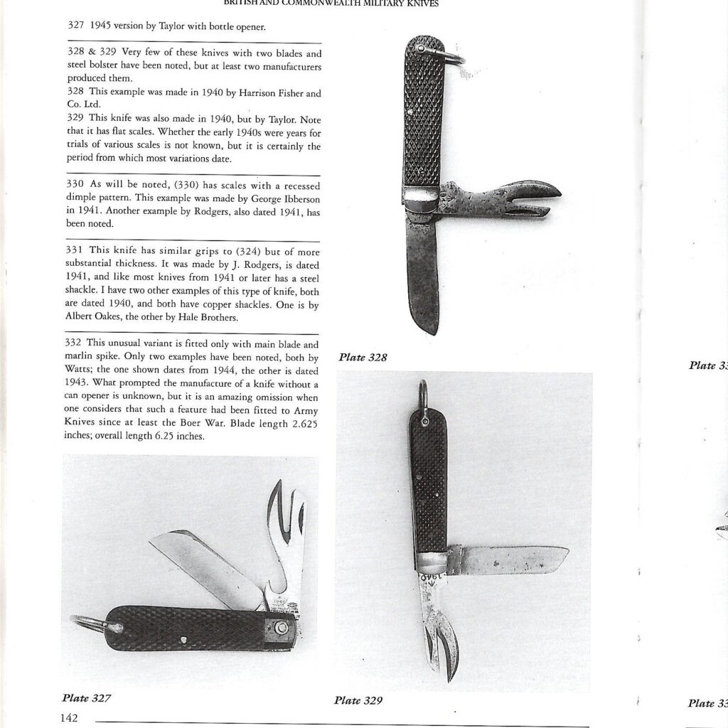 WW2 British Army clasp knife made by Humphreys, Sheffield