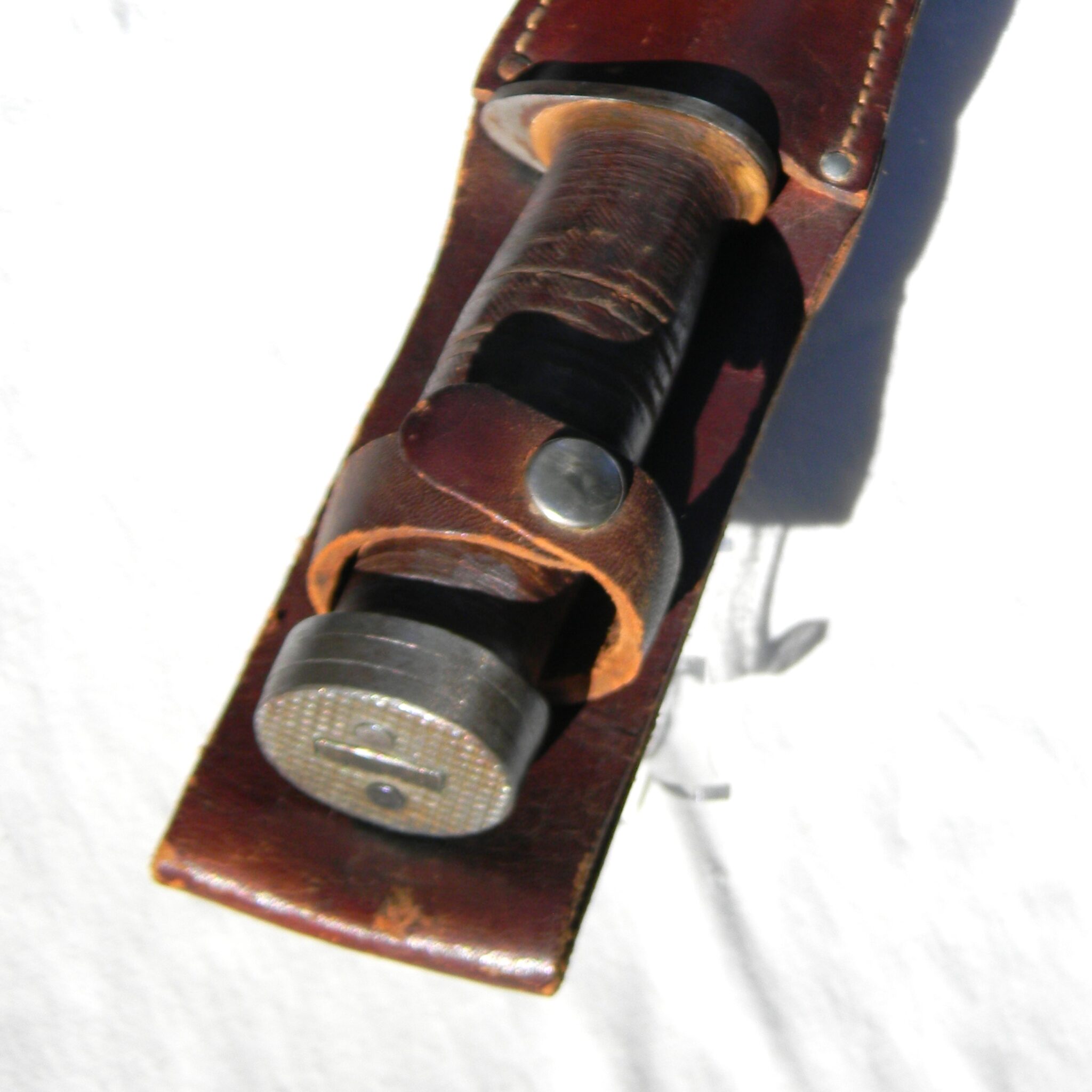 WW2 Cattaraugus Quartermaster Knife 225Q model, orig scabbard