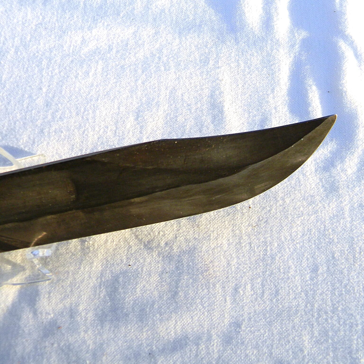 WW2 KABAR USN MK2 fighting knife, early issue leather scabbard