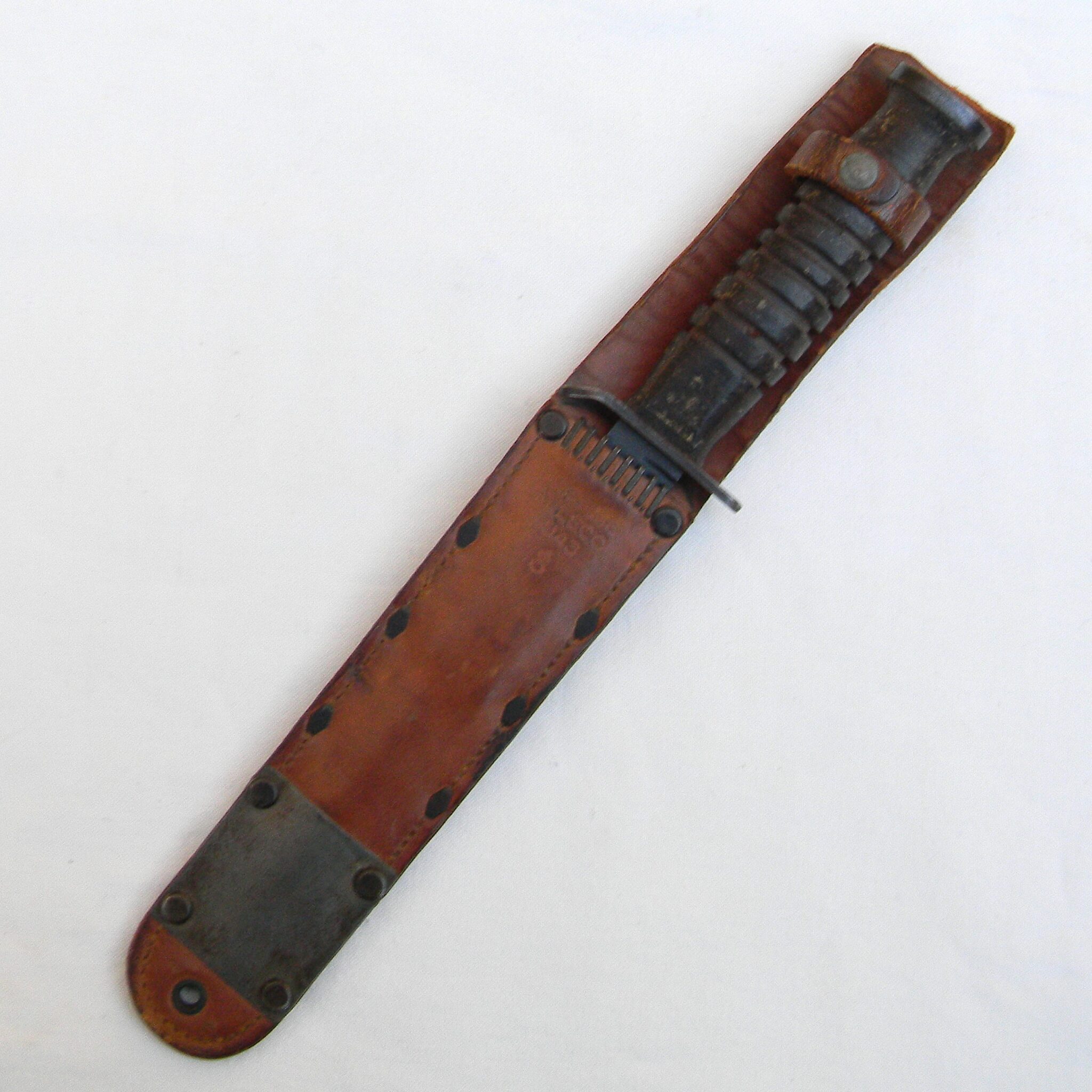 WW2 Case blade-marked M3 fighting knife, M6 Milsco scabbard