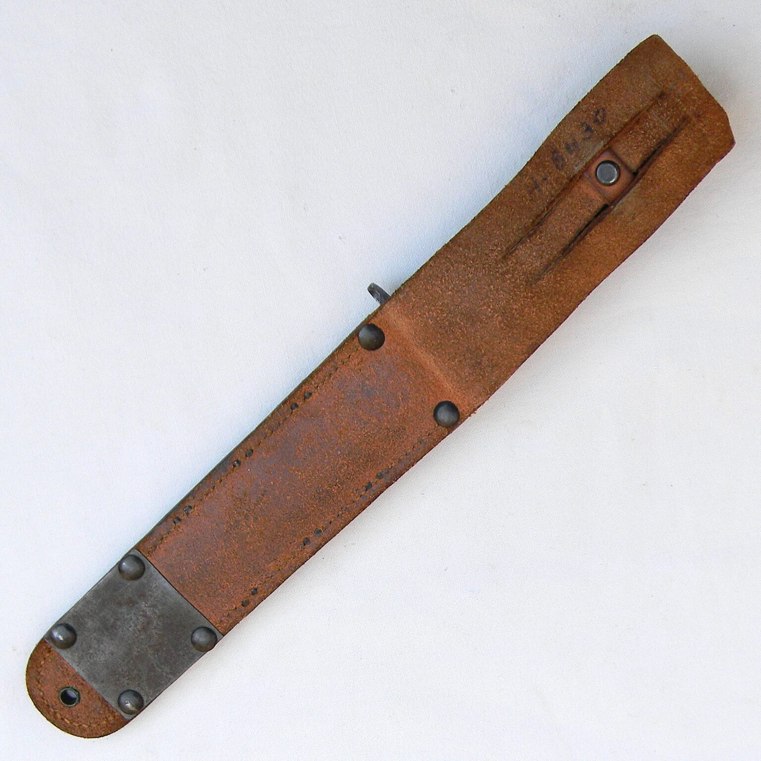 WW2 Case blade-marked M3 fighting knife, M6 Milsco scabbard