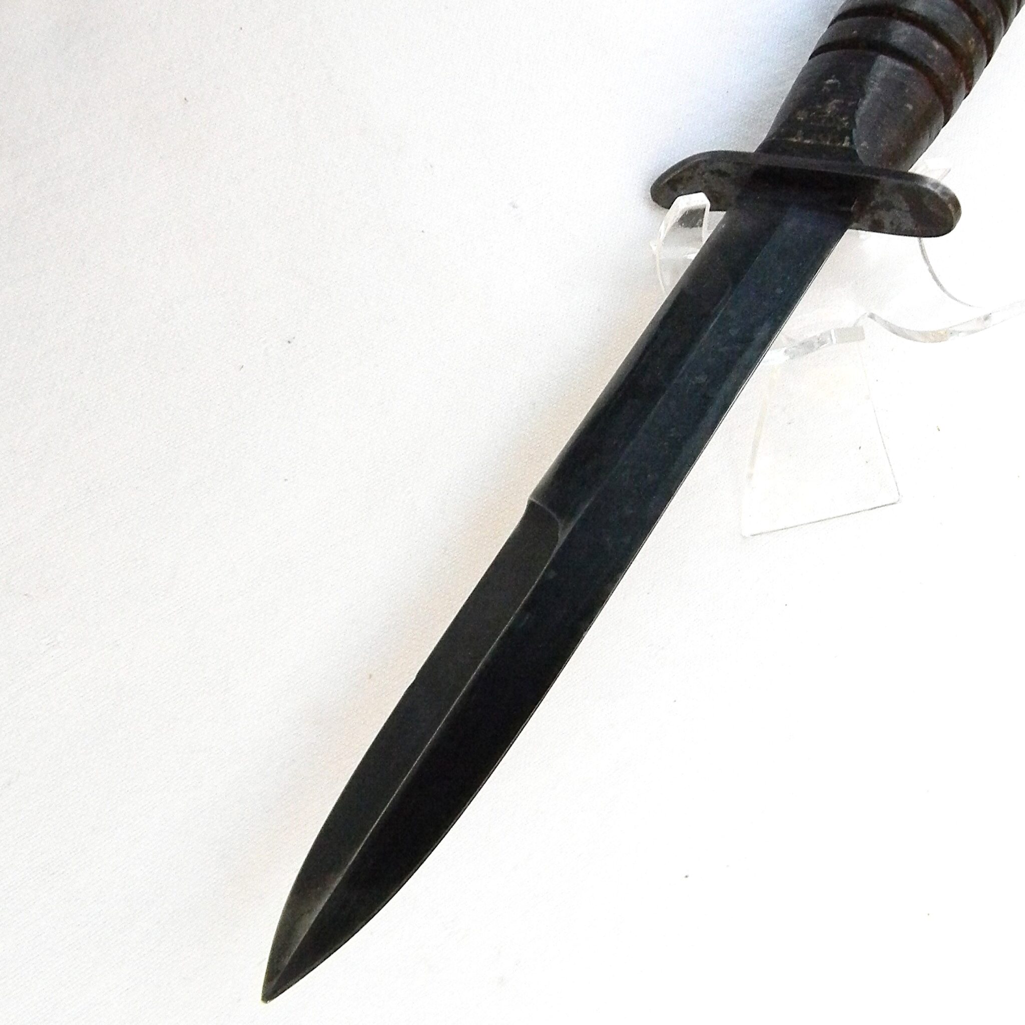 WW2 Case blade-marked M3 fighting knife, M6 Milsco scabbard