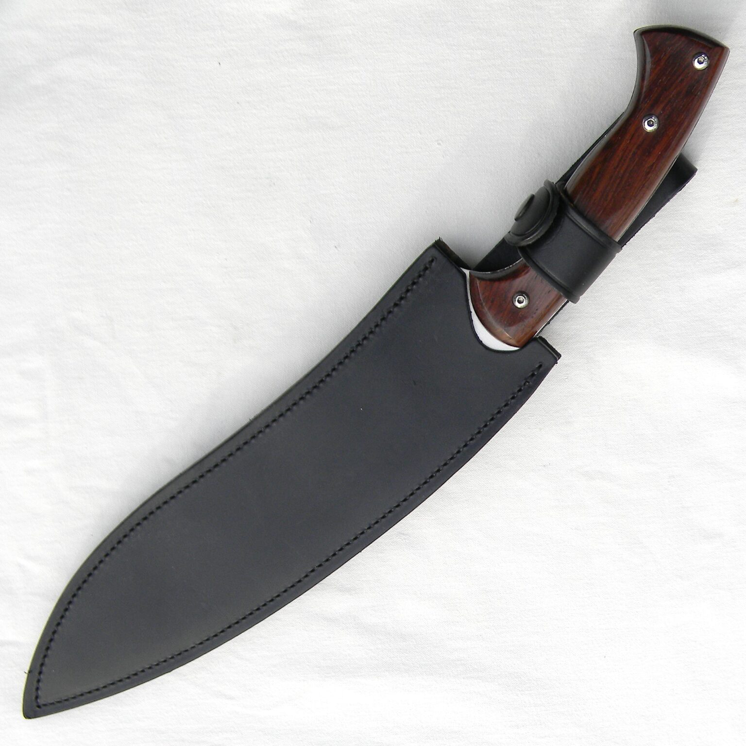 AG Russell 2002 Kukri knife, rosewood, original sheath; UNUSED